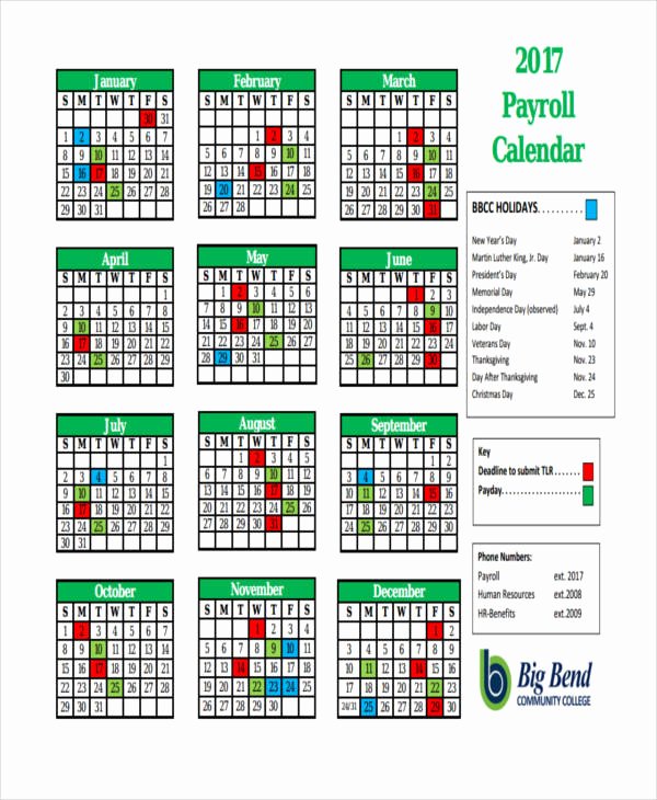 2019 Biweekly Payroll Calendar Excel 2019 Biweekly Payroll Calendar Excel