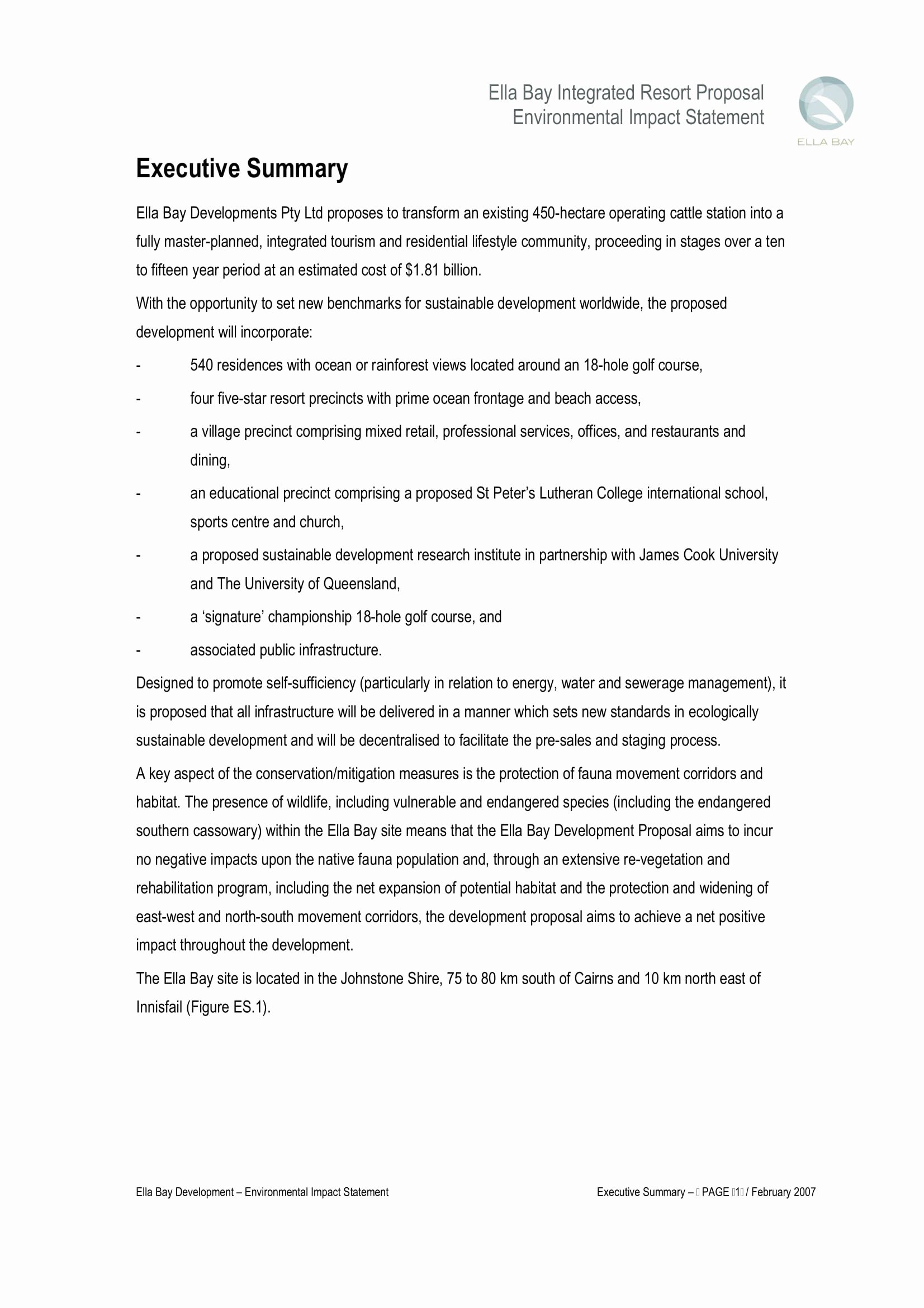 Business Summary Example Peterainsworth