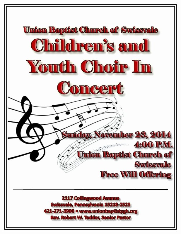 Choir Concert Program Template