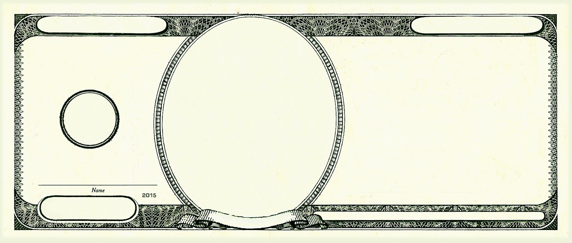 Custom Dollar Bill Template Free Custom Dollar Bill Template Free