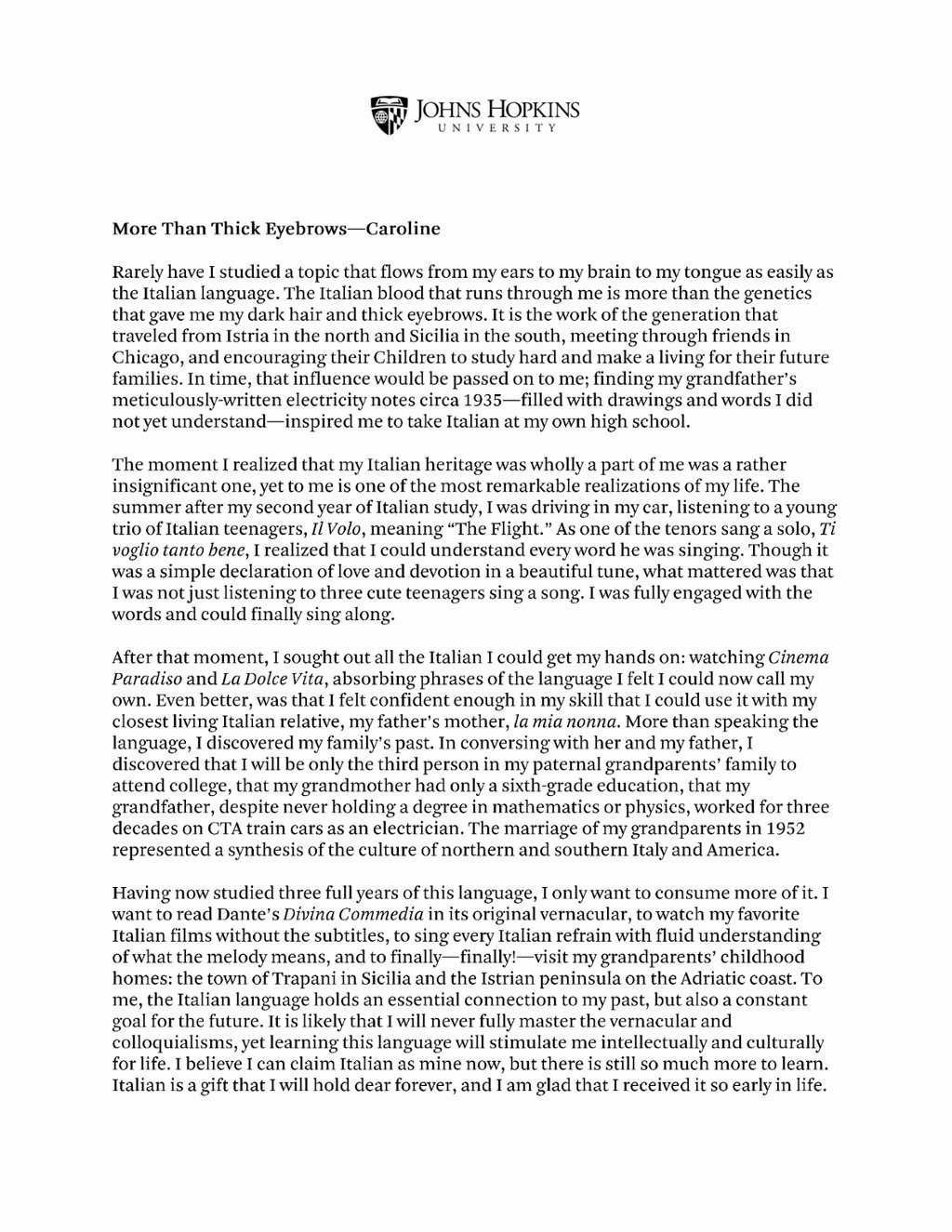 Examples Of Good Essays