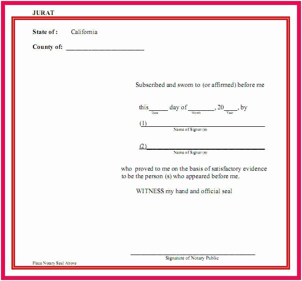Notary Signature Block