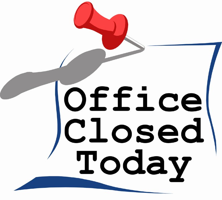 Office Closed Sign Template