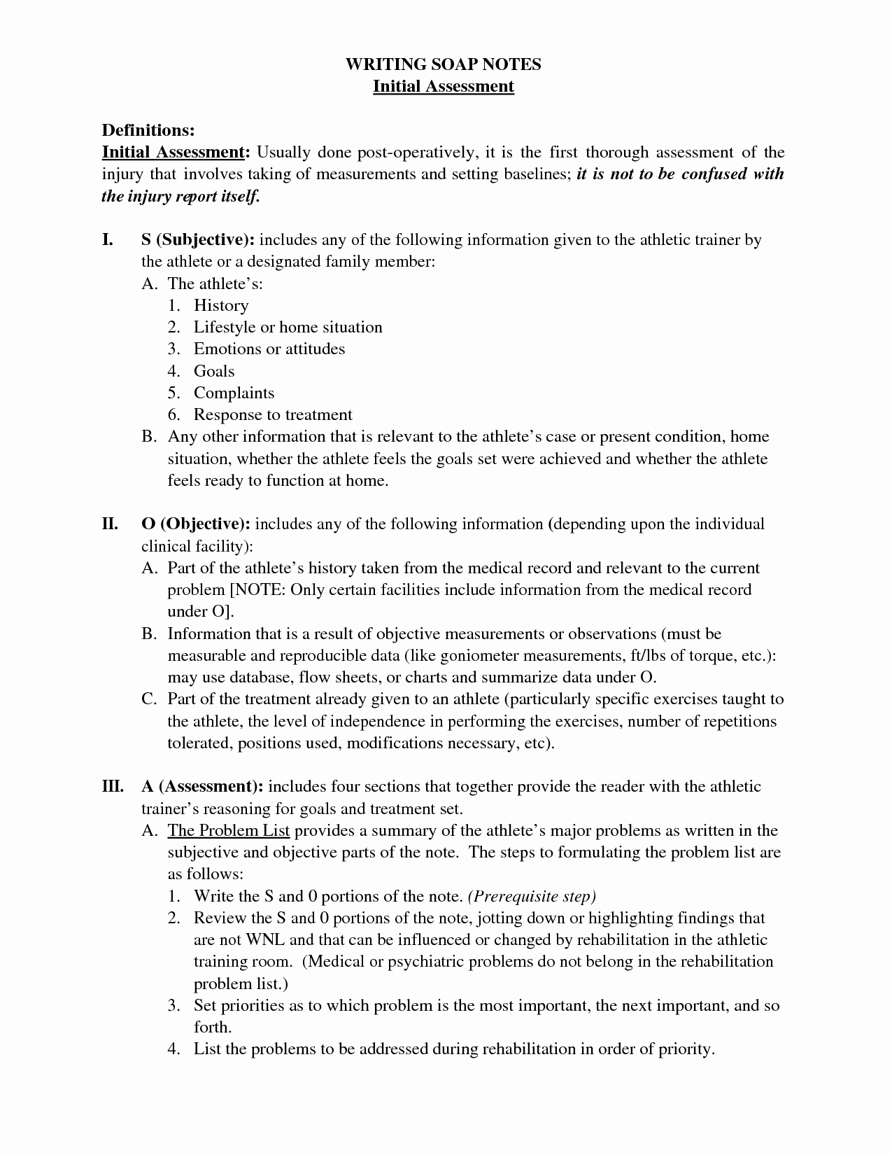 Psychiatric Soap Note Example
