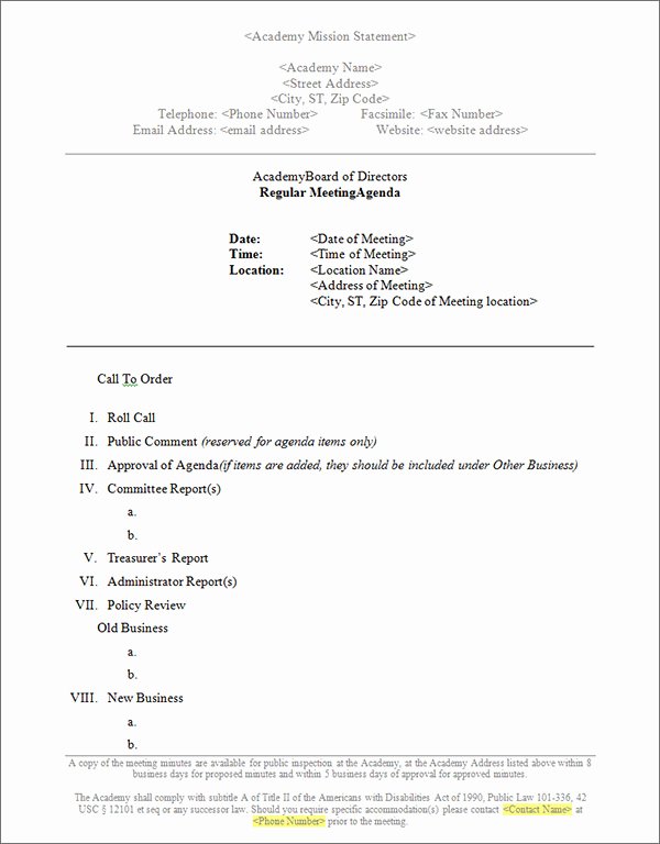 Sample Hoa Meeting Minutes